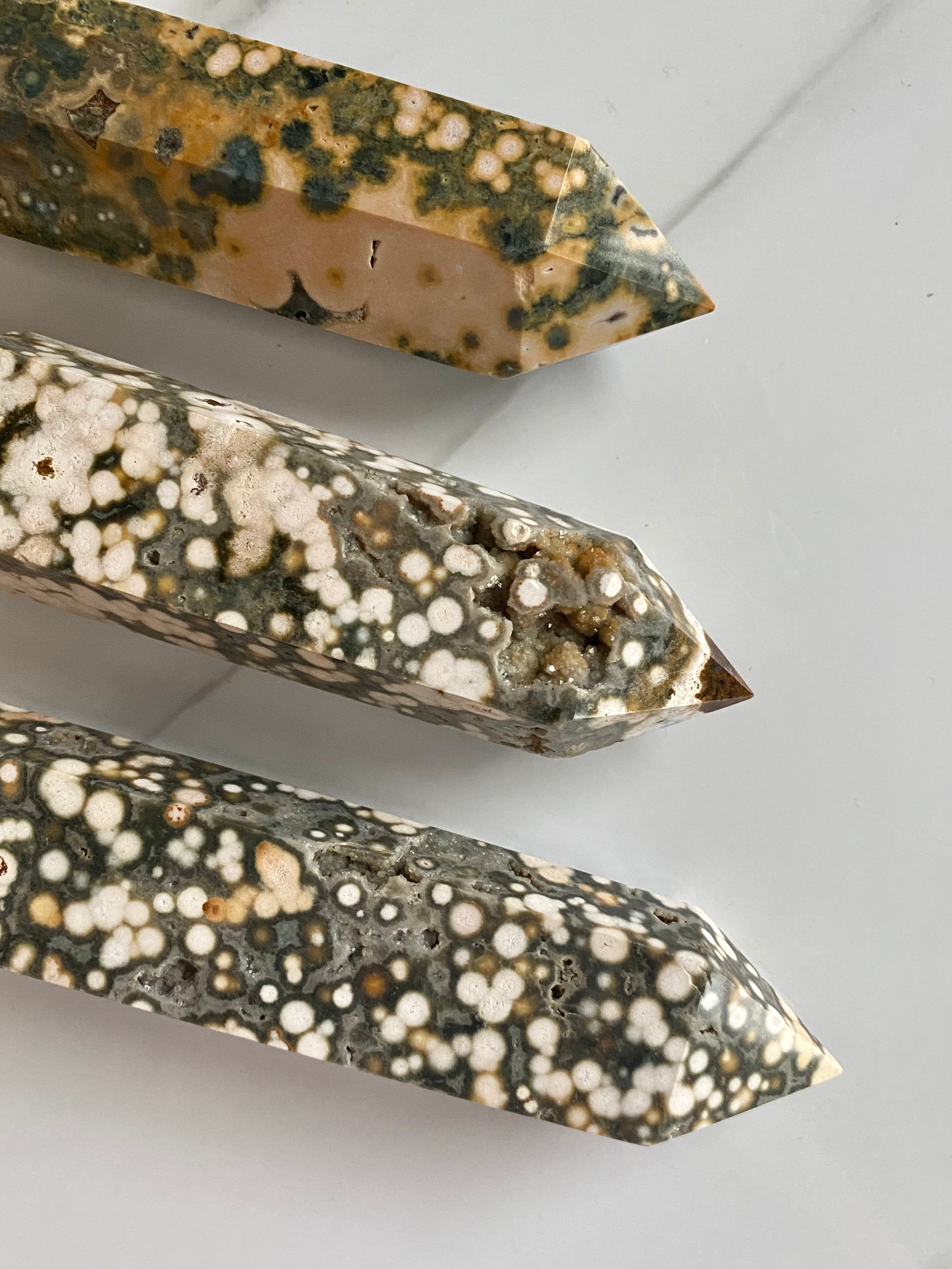 Old Stock Orbicular Jasper Towers – Third Eye Supply